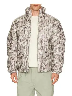HUF 89 Warped Camo Tyvek Puffer Jacket - Muted Camo