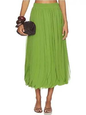 AMUR Rylan Maxi Skirt - Jungle Moss