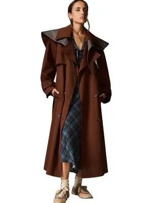 LOVAAN Alexandra Trench Coat Cocoa