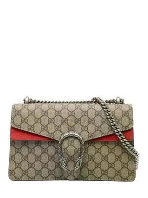 Gucci Gg Supreme Dionysus Shoulder Bag - Brown
