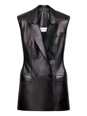 Givenchy Double-breasted Sleeveless Jacket - Black