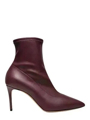 Casadei Point-toe Stiletto-heel Ankle Boots - Purple