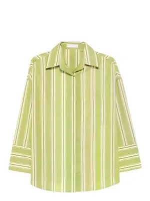 Faithfull The Brand Clemente Striped Shirt - Green