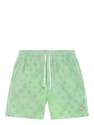 Casablanca Monogram-pattern Track Shorts - Green