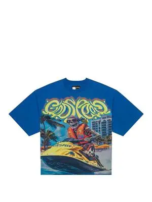 GODSPEED Wave Runner Graphic T-shirt - Blue