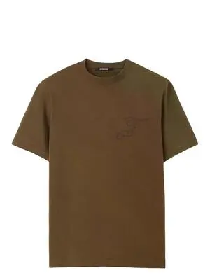 Jacquemus Logo-embroidered T-shirt - Green