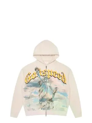 GODSPEED Liberty Graphic Zip Hoodie - Neutrals