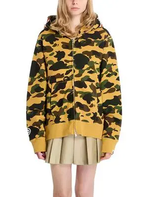 A BATHING APE 1st Camo Shark Full-zip Hoodie - Yellow
