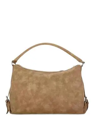 STAND OIL Mushy Zip Shoulder Bag - Brown