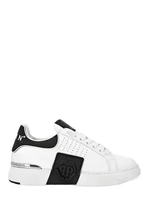 Philipp Plein Perforated Lace-up Shoes - White