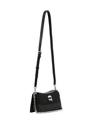 Karl Lagerfeld Logo-appliqué Shoulder Bag - Black