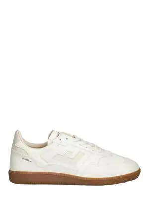 Flamingos Burela Slim Logo-appliqué Sneakers - White