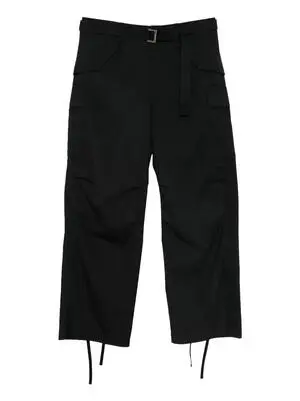 Sacai Belted Cargo Pants - Black