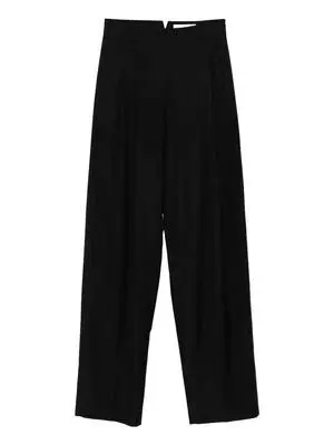 THE FRANKIE SHOP Gelso Pleated Trousers - Black