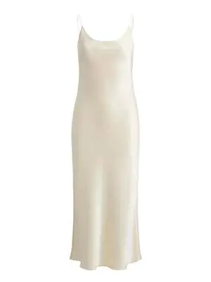 Polo Ralph Lauren Scoop-neck Slip Dress - Neutrals