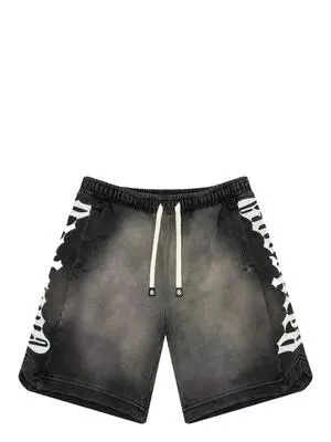 GODSPEED Courtside Print Shorts - Black