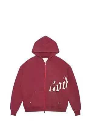 GODSPEED Logo Zip Hoodie - Red