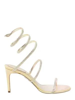 Rene Caovilla 105mm Cleo Embellished Sandals Yellow