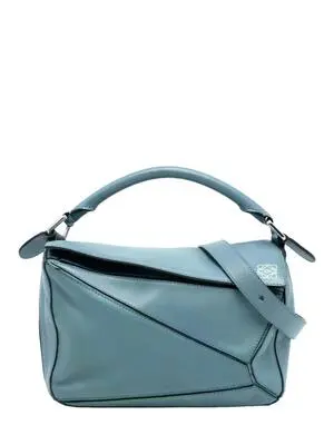 Loewe 2015 Small Puzzle Satchel - Blue