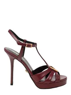 Versace 120mm V Sandals - Red