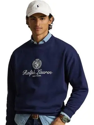 Ralph Lauren Relaxed Fit Graphic Fleece Sweatshirt - Newport Navy