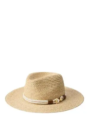 Ralph Lauren Rope-trim Raffia Fedora - Natural