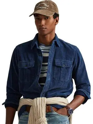 Ralph Lauren Classic Fit Corduroy Workshirt - Indigo