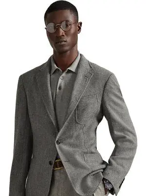 Ralph Lauren Polo Tailored Broken-twill Sport Coat - Medium Grey Multi