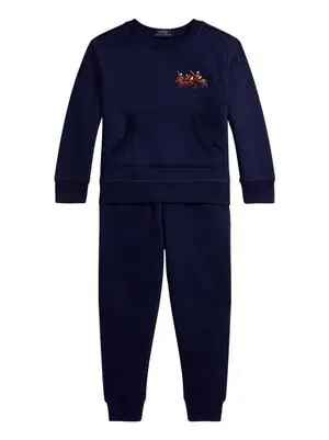 Ralph Lauren Fleece Sweatshirt & Pant Set - Newport Navy