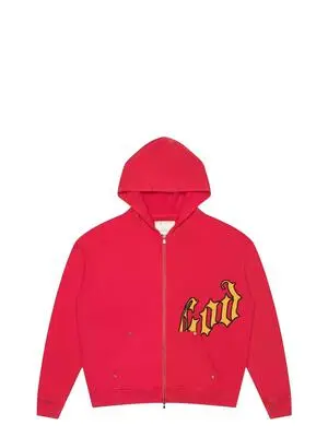 GODSPEED Og Logo V2 Zip Hoodie - Red