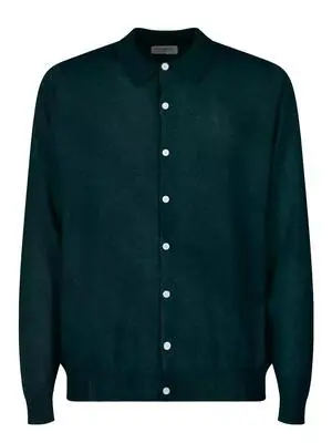 John Smedley Tibor Cardigan - Green