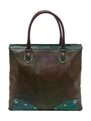 Etro Top-handle Leather Tote Bag - Brown