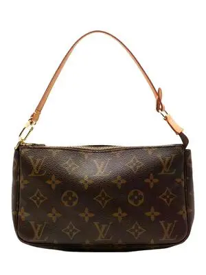 LOUIS VUITTON 2005 Monogram Pochette Accessoires - Brown