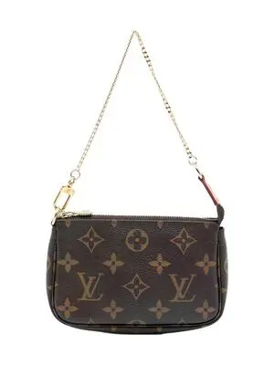 LOUIS VUITTON 2021 Monogram Mini Pochette Accessoires - Brown