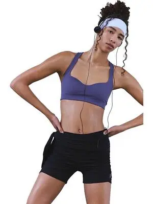 Free People Win Win Sweetheart Sports Bra - Graphite