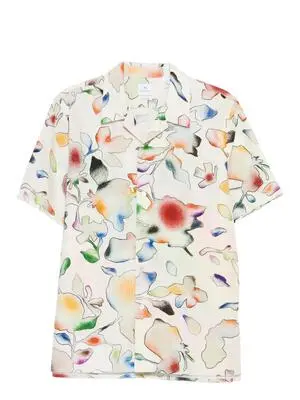 Paul Smith Floral Short-sleeve Shirt - Neutrals