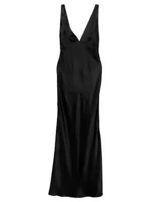 NILI LOTAN V-neck Maxi Dress - Black