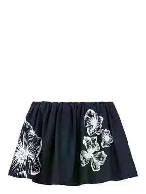 Maje Floral-print A-line Mini Skirt - Blue