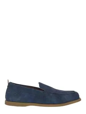 Etro Printed Suede Slip-on Loafers - Blue