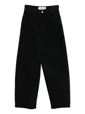 RÓHE High-waisted Wide Leg Jeans - Black