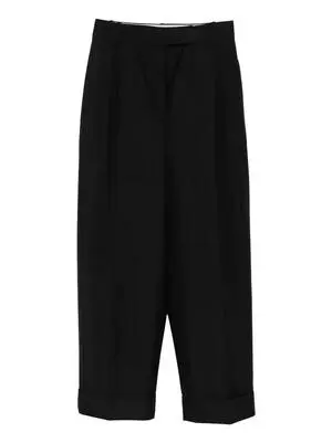 RÓHE Pleated Trousers - Black