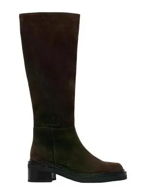 SUMMERY COPENHAGEN Suede Knee-high Boots - Brown