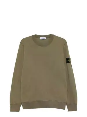 Stone Island Logo Patch Sweatshirt - Green