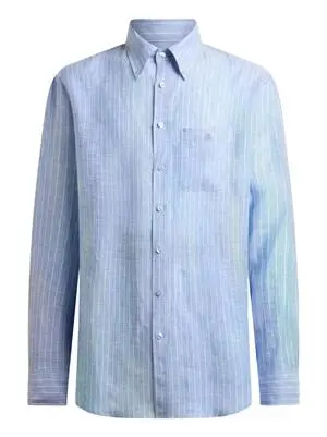 Etro Striped Buttoned Shirt - Blue