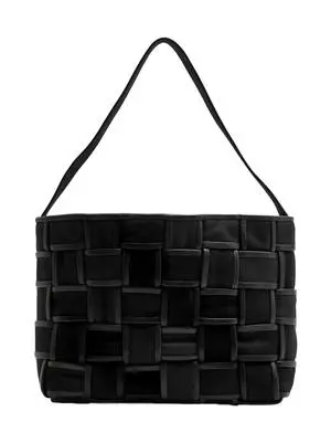 ST. AGNI Woven Tote Bag - Black