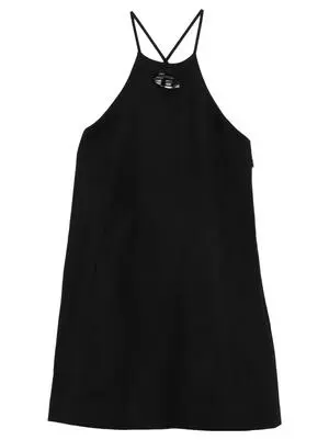 DIESEL D-elma Logo-cutout Mini Dress - Black