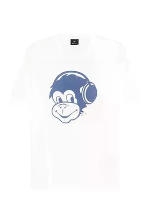 Paul Smith Monkey-print T-shirt - White
