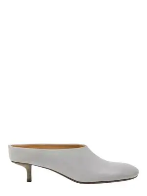 Marsèll Cotama Leather Mules - Grey