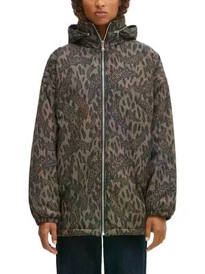Fiorucci Printed Hooded Jacket - Brown