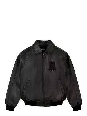 AVIREX Appliqué Zip Jacket - Black
